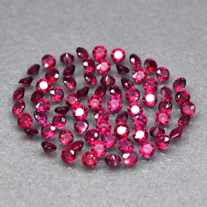 Naturalny granat rodolit 2mm do wyrobu biżuterii - Gemstone Gallery
